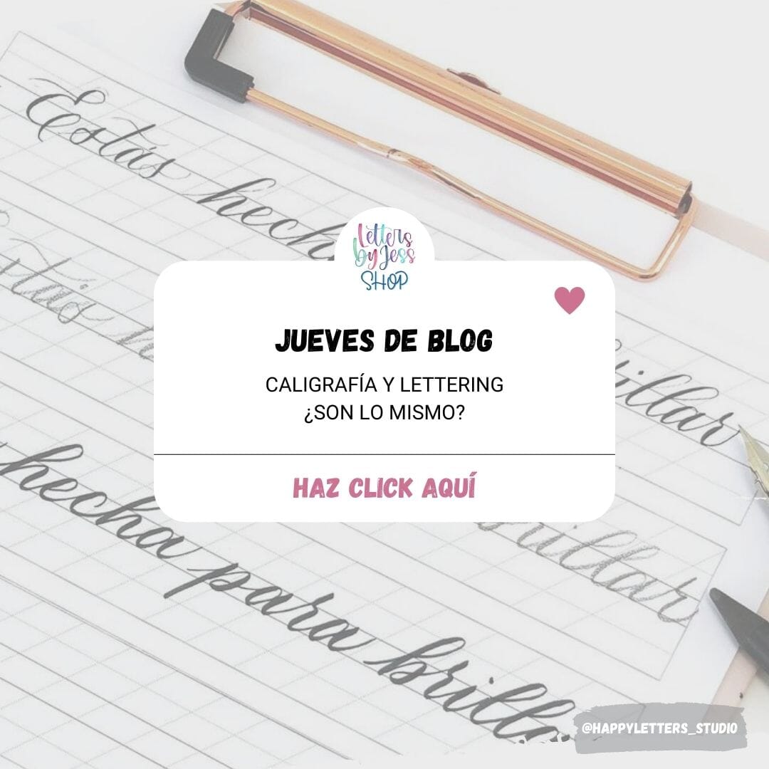 Caligrafía y lettering, ¿Son lo mismo? – Letters by Jess Shop