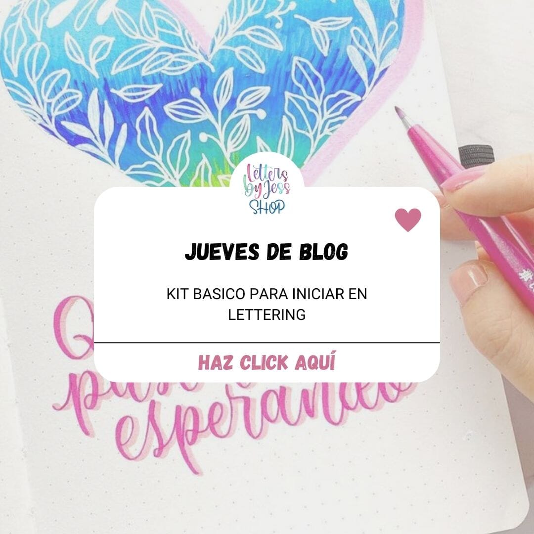 Kit Básico para iniciar en el Brush Lettering – Letters by Jess Shop